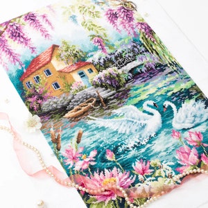 250-705 Dream Lake. Magic Needle Cross Stitch Kit - Etsy