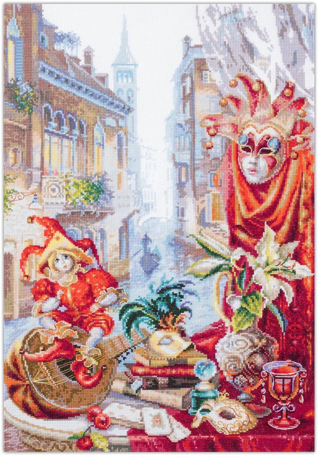 528-555 Carnival of Venice. Magic Needle Cross Stitch Kit - Etsy