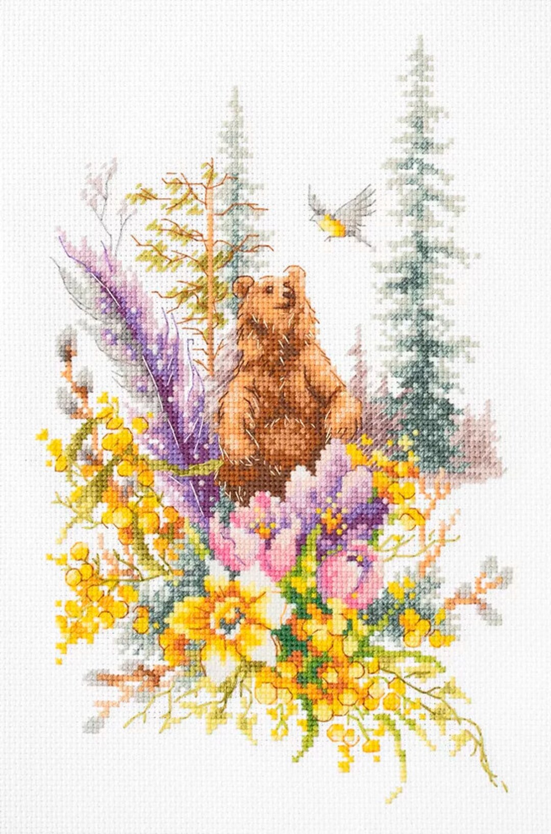 250-700 Spring Forest Spirit. Magic Needle Cross Stitch Kit - Etsy