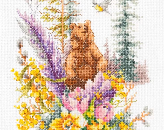 250-700 Spring Forest Spirit. Magic Needle Cross Stitch Kit - Etsy