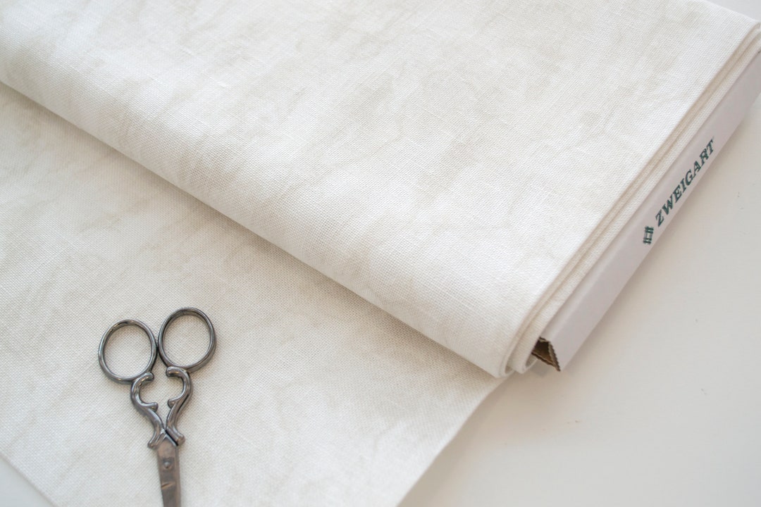 Zweigart Belfast Linen 32 Count. Color Vintage Dune 1079. Top-class ...