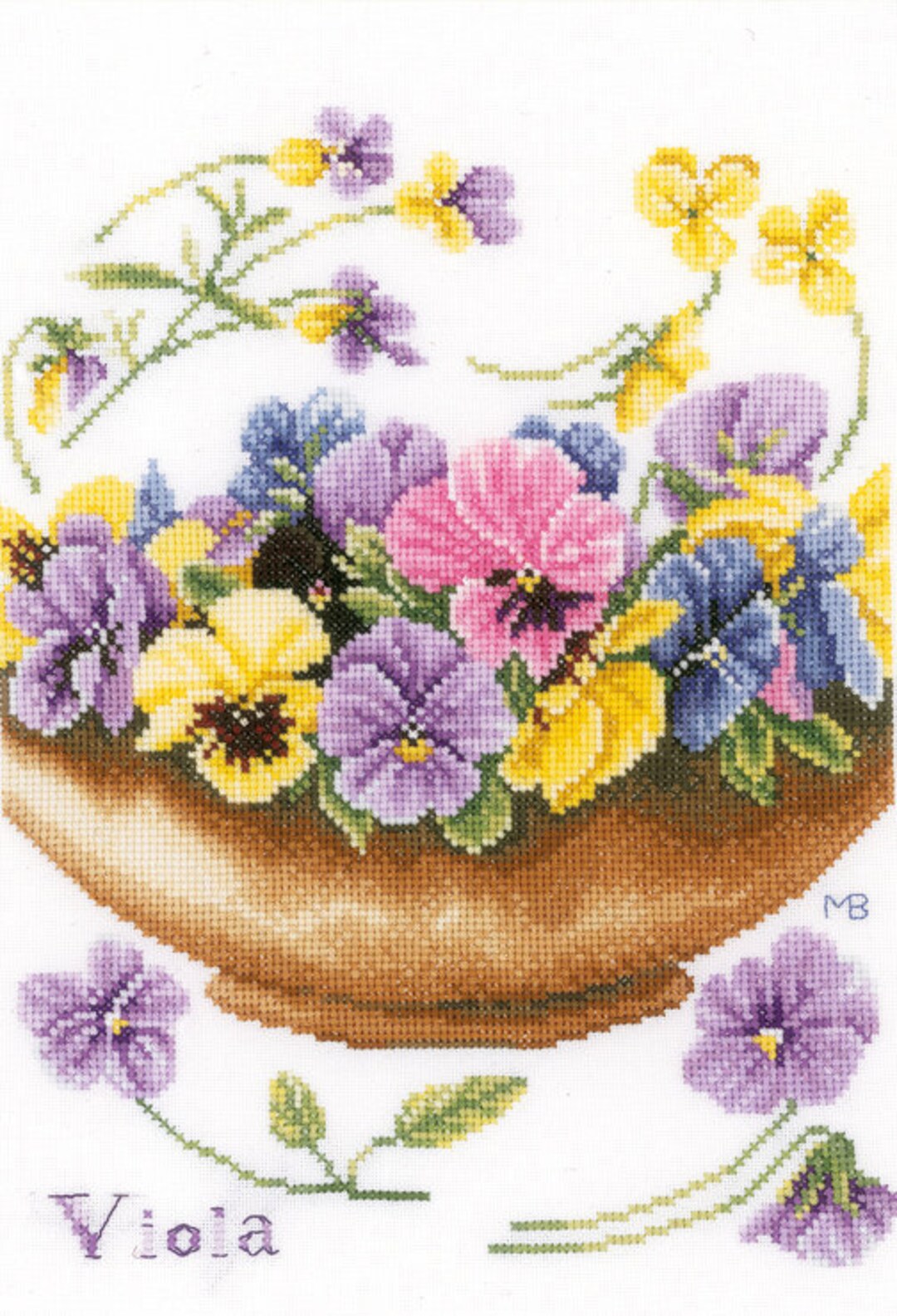 Violets Lanarte Cross Stitch Kit PN-0168600 - Etsy