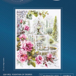 250-063 Fountain of Wishes. Magic Needle Cross Stitch Kit - Etsy