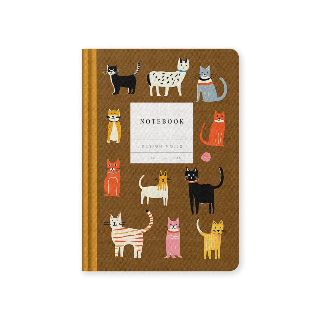Design No.32 Feline Friends Kaleido Hardcover Notebook (A5) (10604) - Etsy
