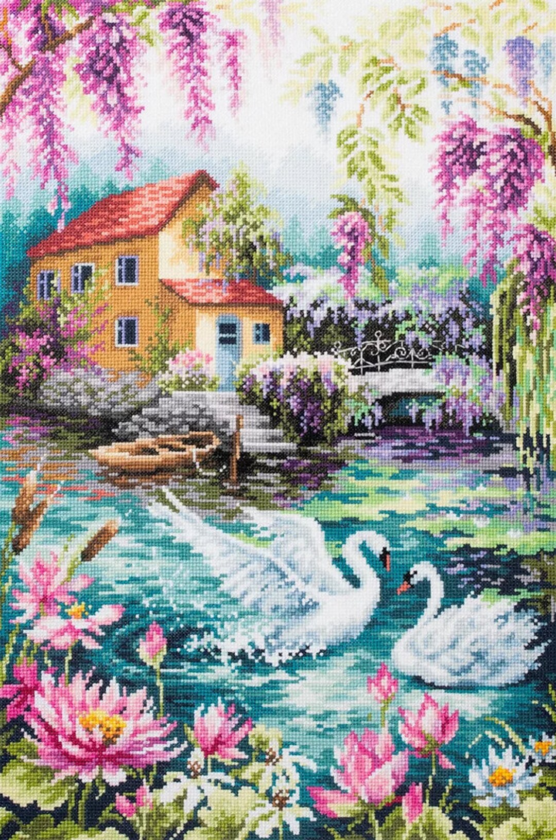 250-705 Dream Lake. Magic Needle Cross Stitch Kit - Etsy