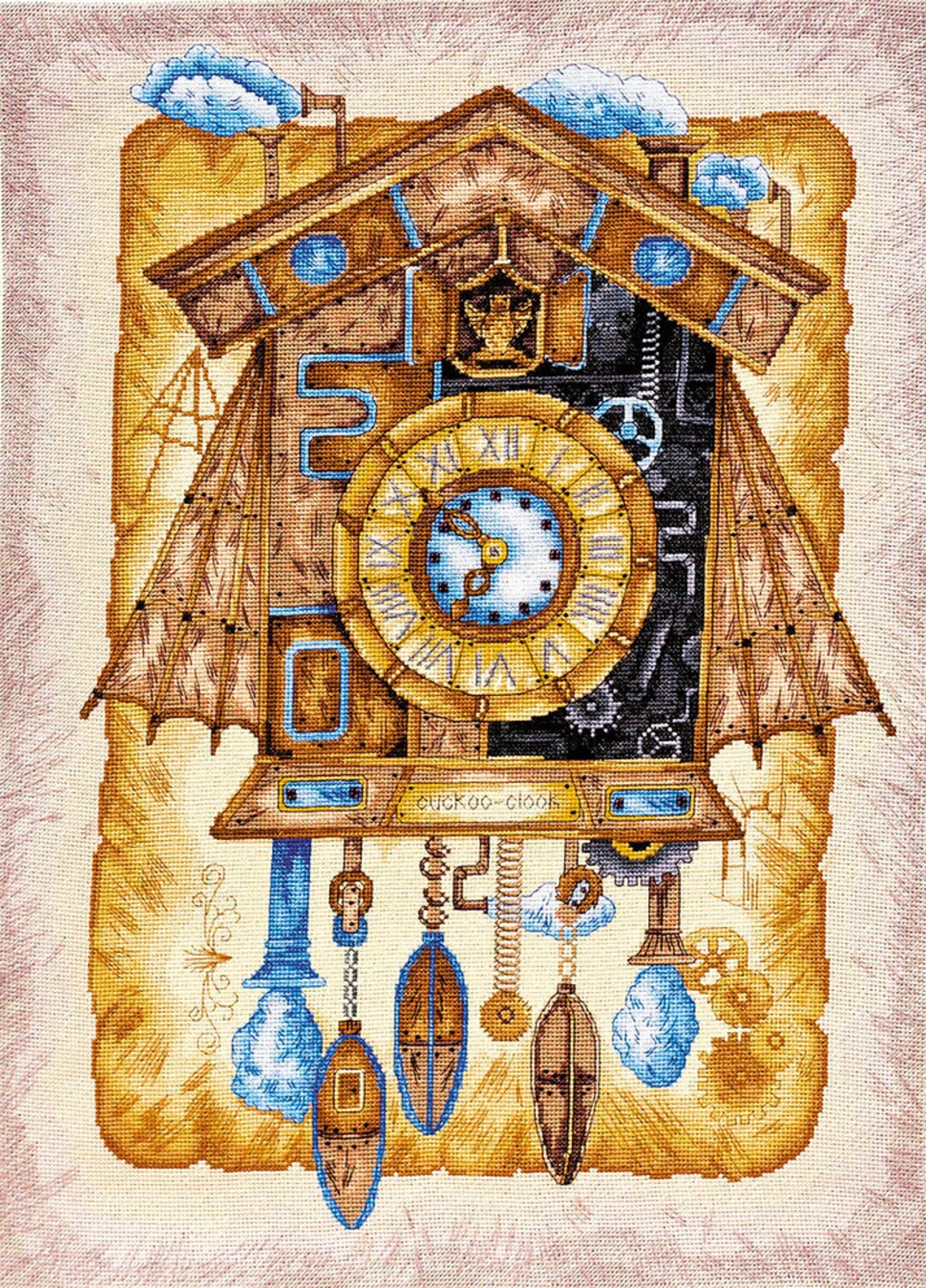 Cuckoo Clock Cross Stitch Kit - Etsy