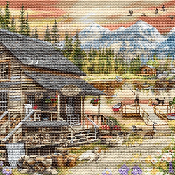 Log Cabin Cross Pattern - Etsy