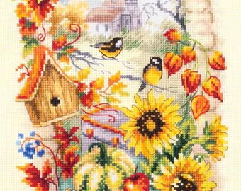 Counted Cross Stitch Kit Magic Needle Autumn Story 14 Count - Etsy