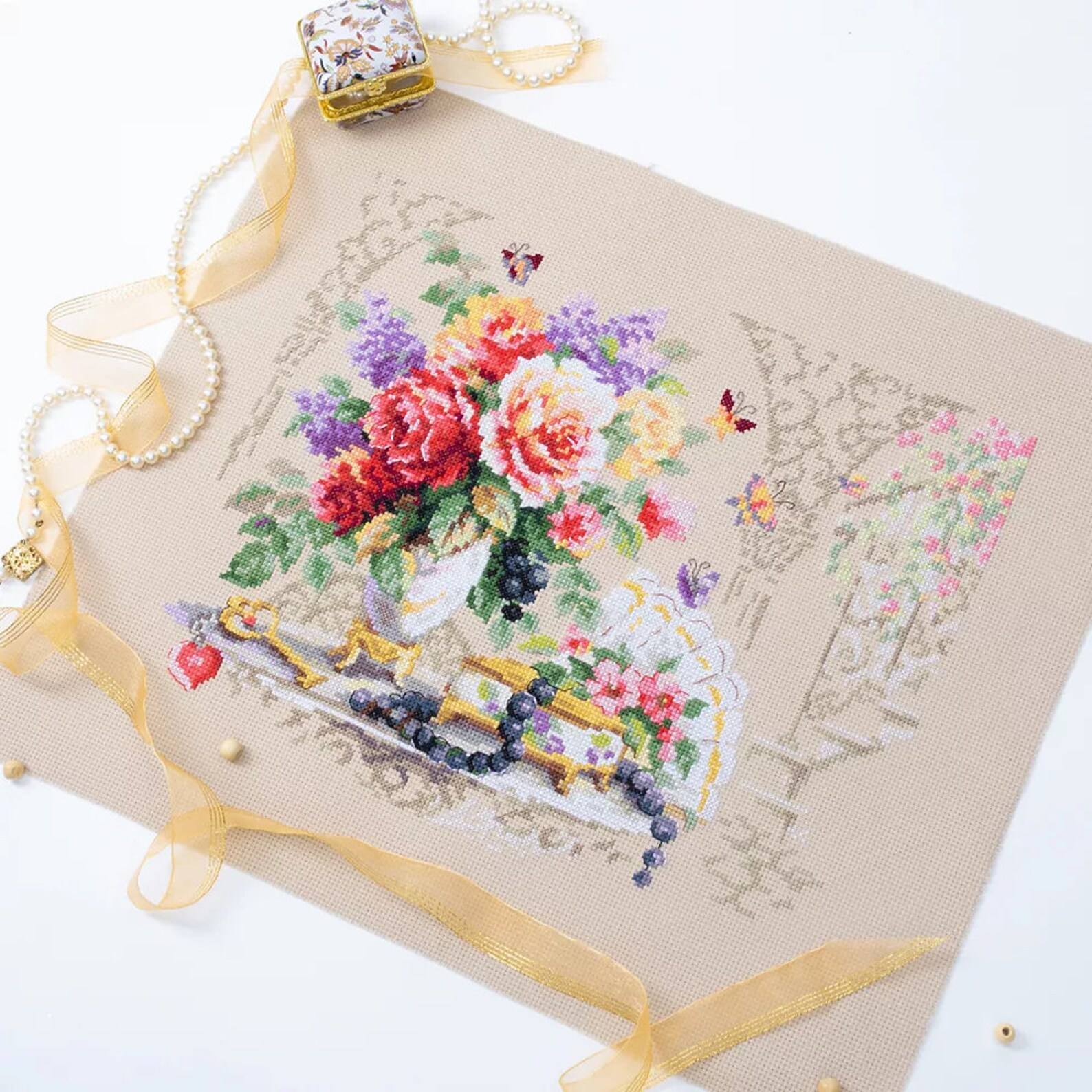 210-205 Flirty Time. Magic Needle Cross Stitch Kit - Etsy