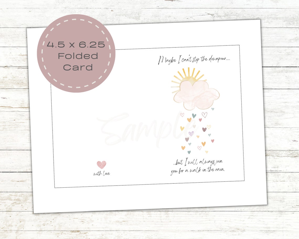 Printable Baby Loss Card | Miscarriage Card | Digital Stillbirth Card ...