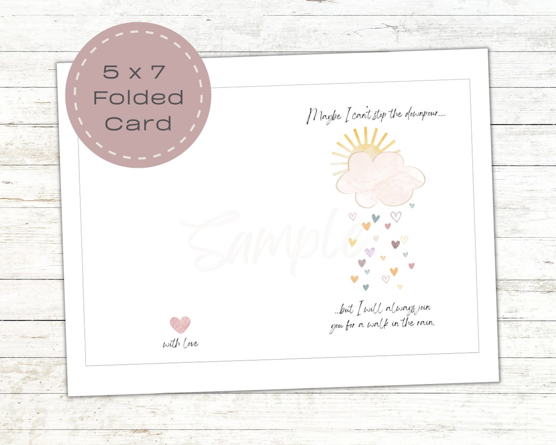 Printable Baby Loss Card | Miscarriage Card | Digital Stillbirth Card ...