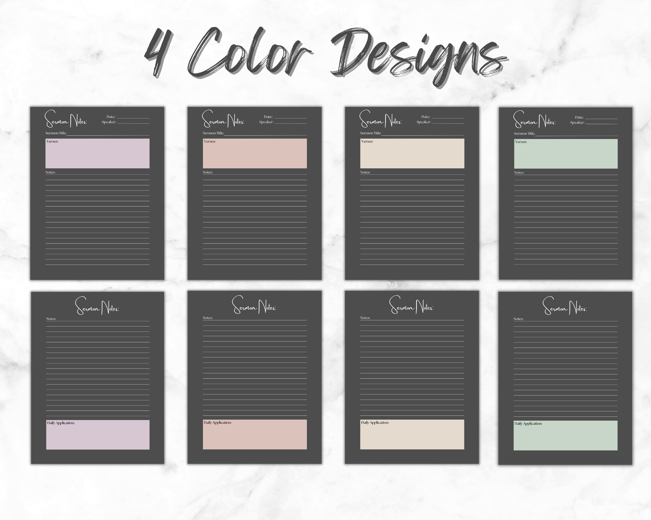 Goodnotes Sermon Church Notes | Digital Download | Bible Study Notes ...