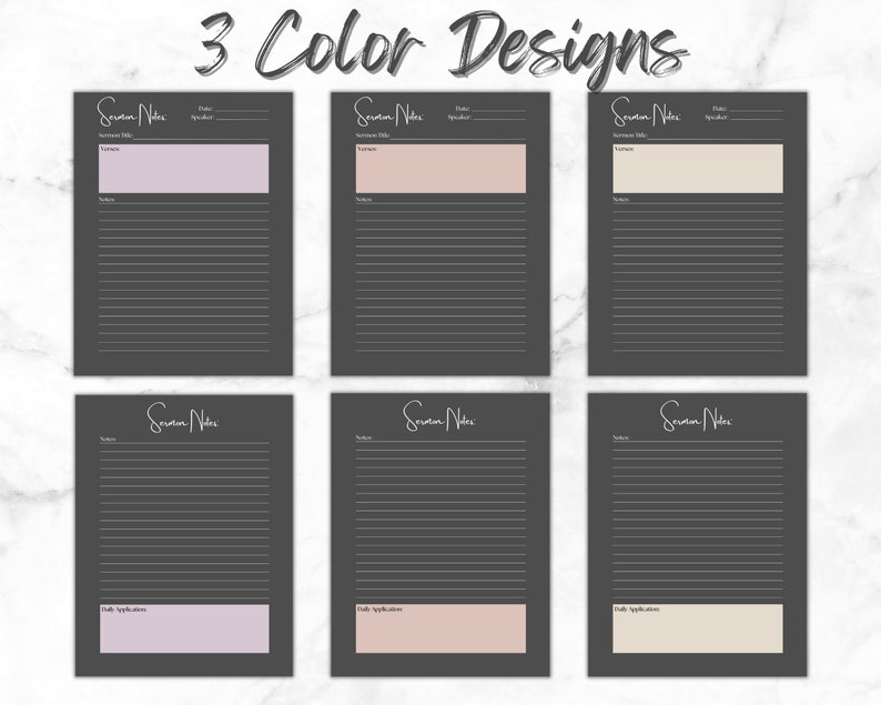 Goodnotes Sermon Church Notes Digital Download Bible Study Notes ...