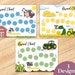Farm Reward Chart Bundle, Printable Digital Download Toddler Worksheets ...