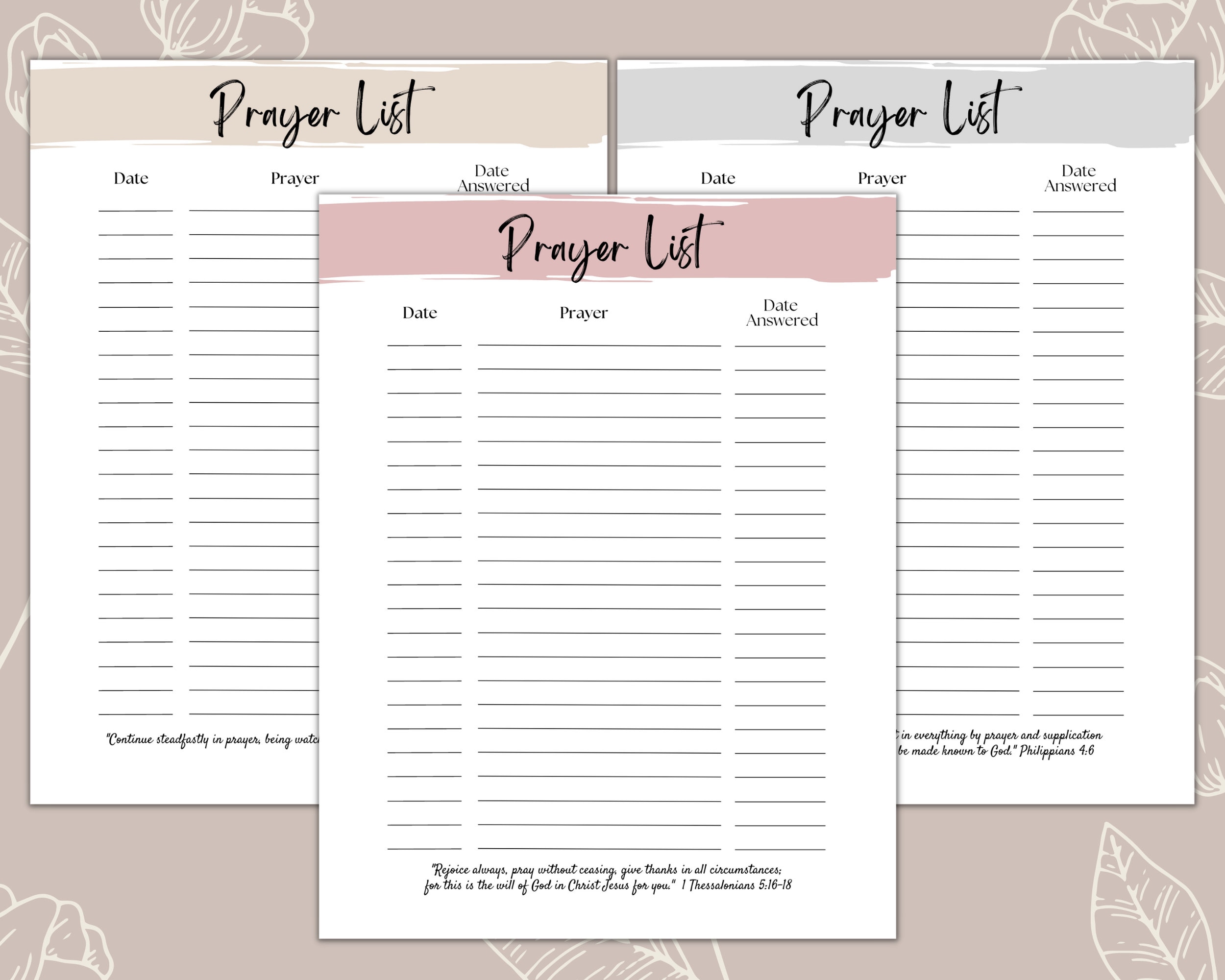 Prayer List Digital Printable Goodnotes Prayer List Goodnotes Prayer ...