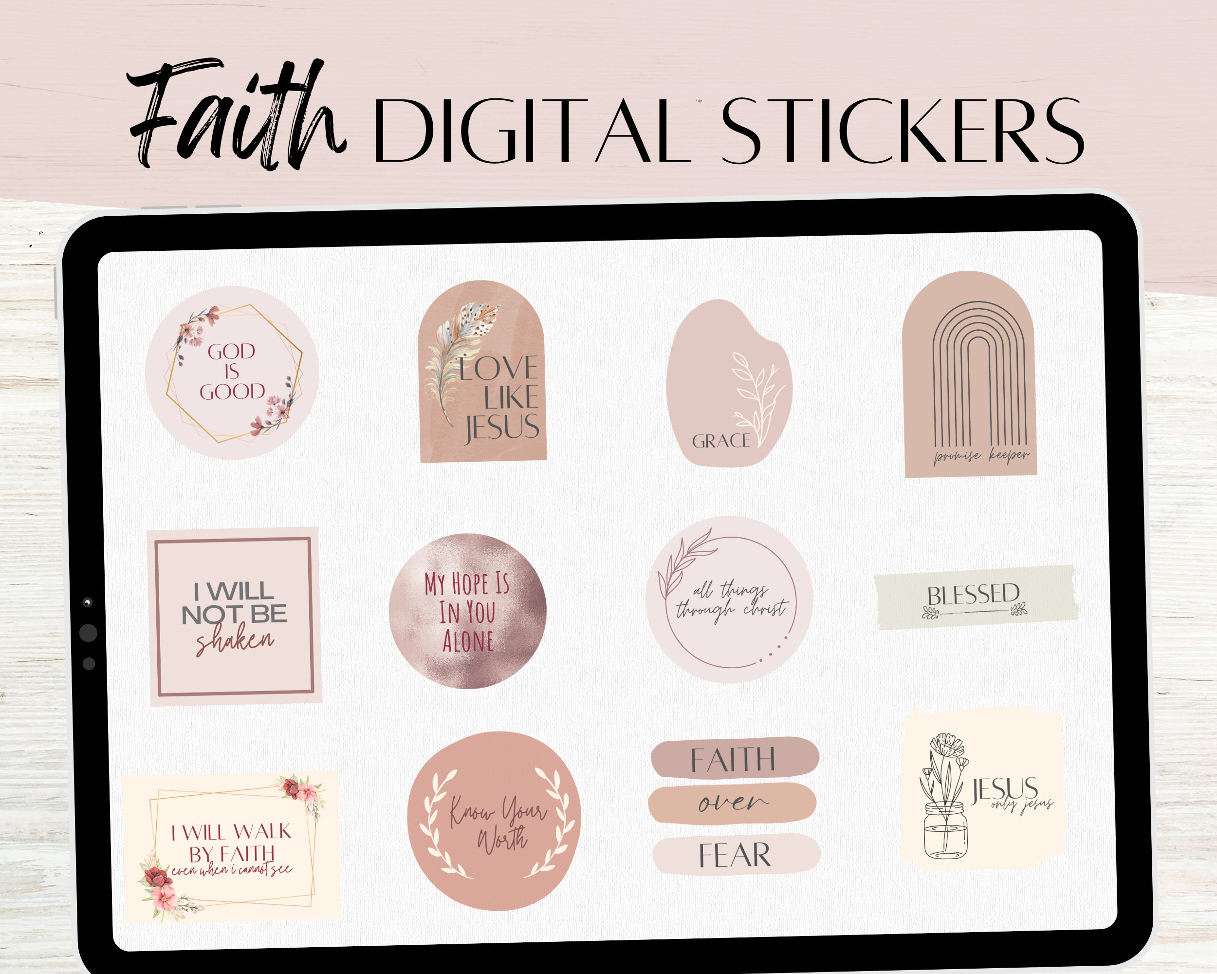 Goodnotes Bible Stickers | Digital Bible Stickers | Christian Stickers ...