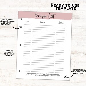 Prayer List Digital Printable Goodnotes Prayer List Goodnotes Prayer ...