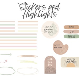 Goodnotes Sermon Church Notes Stickers and Highlights | Digital Bible ...