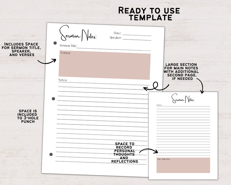 Goodnotes Sermon Church Notes | Bible Study Notes | Digital Church ...