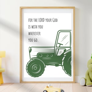 Farm Boy Room Prints | Set of 2 Boys Nursery | Tractor Nursery Decor ...