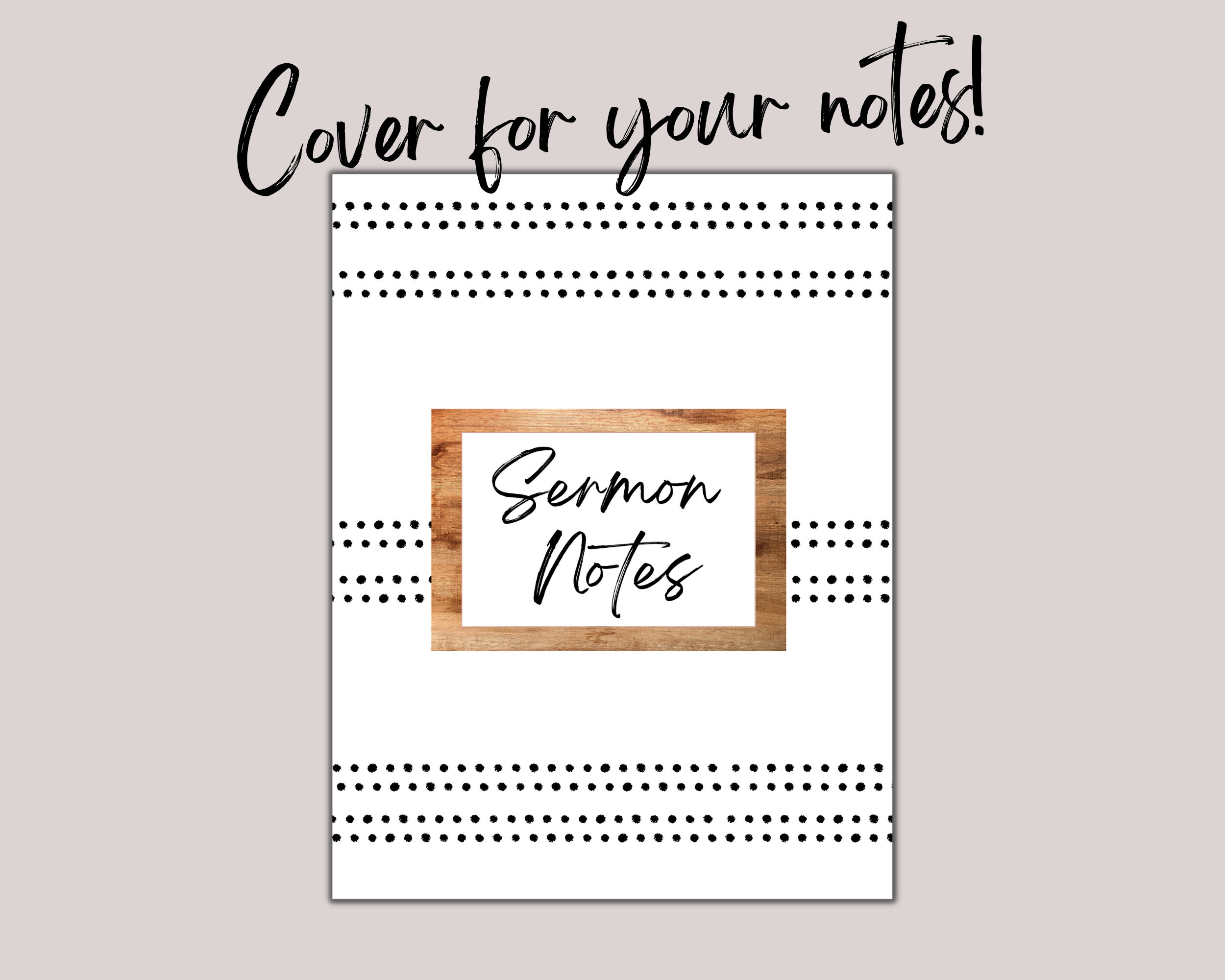 Sermon Church Notes Printable | Digital Download | Bible Study Notes ...