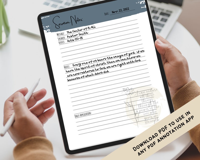 Sermon Church Notes Printable | Bible Study Notes | Church Printable ...