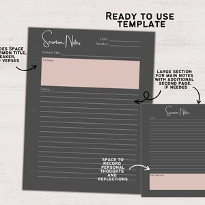 Goodnotes Sermon Church Notes | Digital Download | Bible Study Notes ...