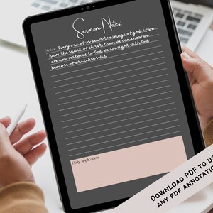 Goodnotes Sermon Church Notes | Digital Download | Bible Study Notes ...