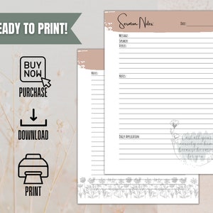 Sermon Church Notes Printable | Bible Study Notes | Church Printable ...