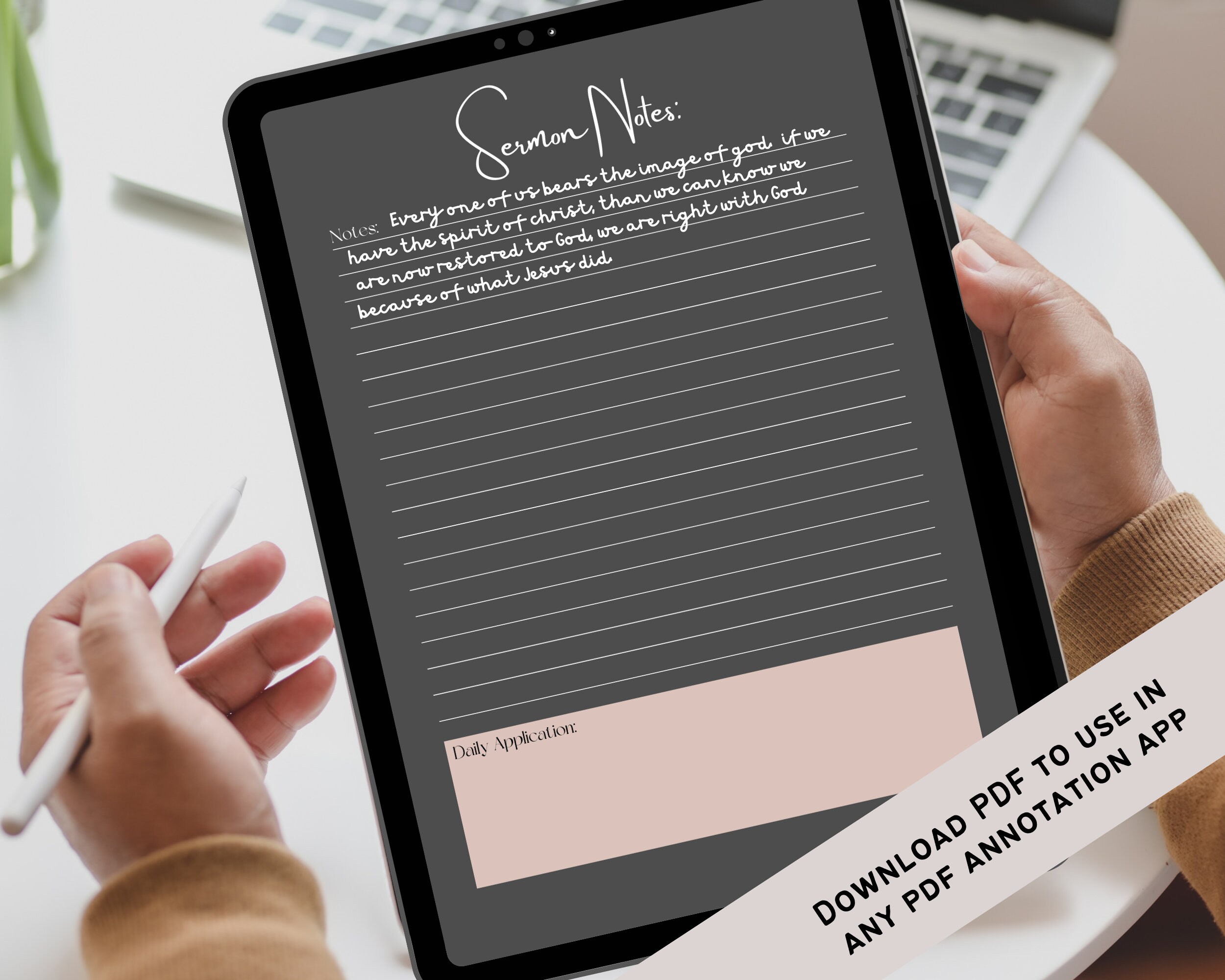 Goodnotes Sermon Church Notes | Digital Download | Bible Study Notes ...