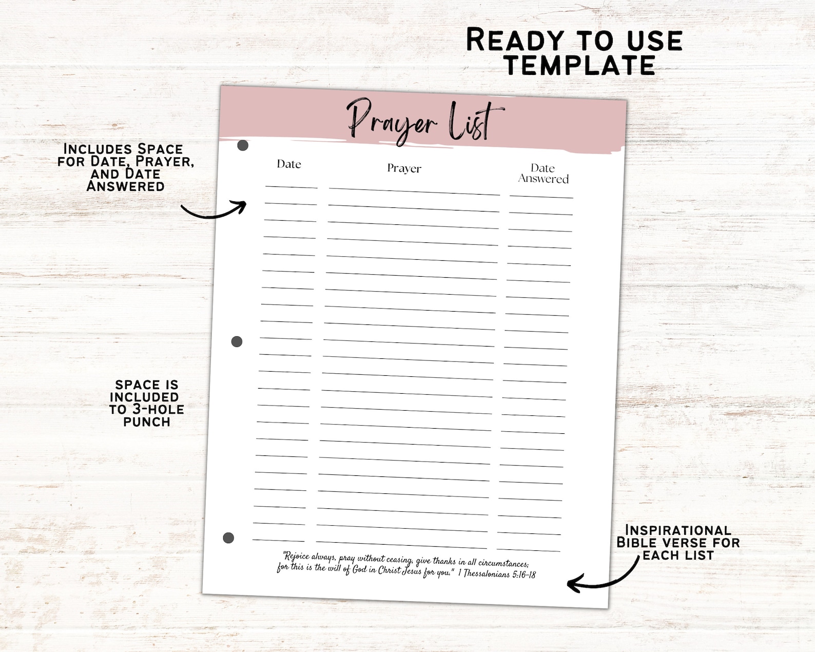 Prayer List Digital Printable | Goodnotes Prayer Journal | PDF Prayer ...