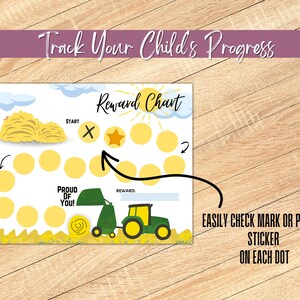 Farm Reward Chart Bundle, Printable Digital Download Toddler Worksheets ...