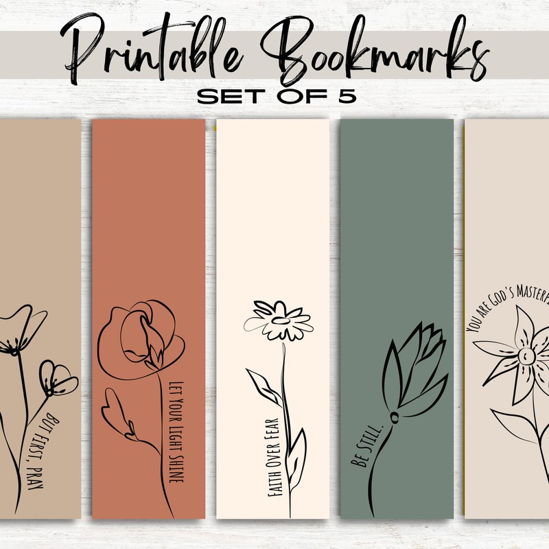 Faith Filled Bookmarks - Etsy