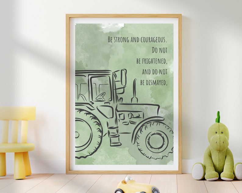 Farm Boy Room Prints | Set of 2 Boys Nursery | Tractor Nursery Decor ...