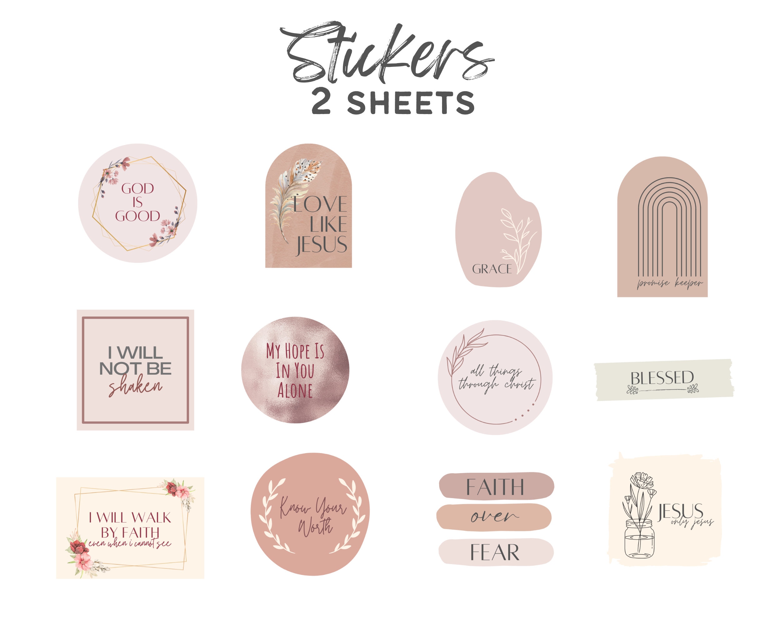 Goodnotes Bible Stickers | Digital Bible Stickers | Christian Stickers ...