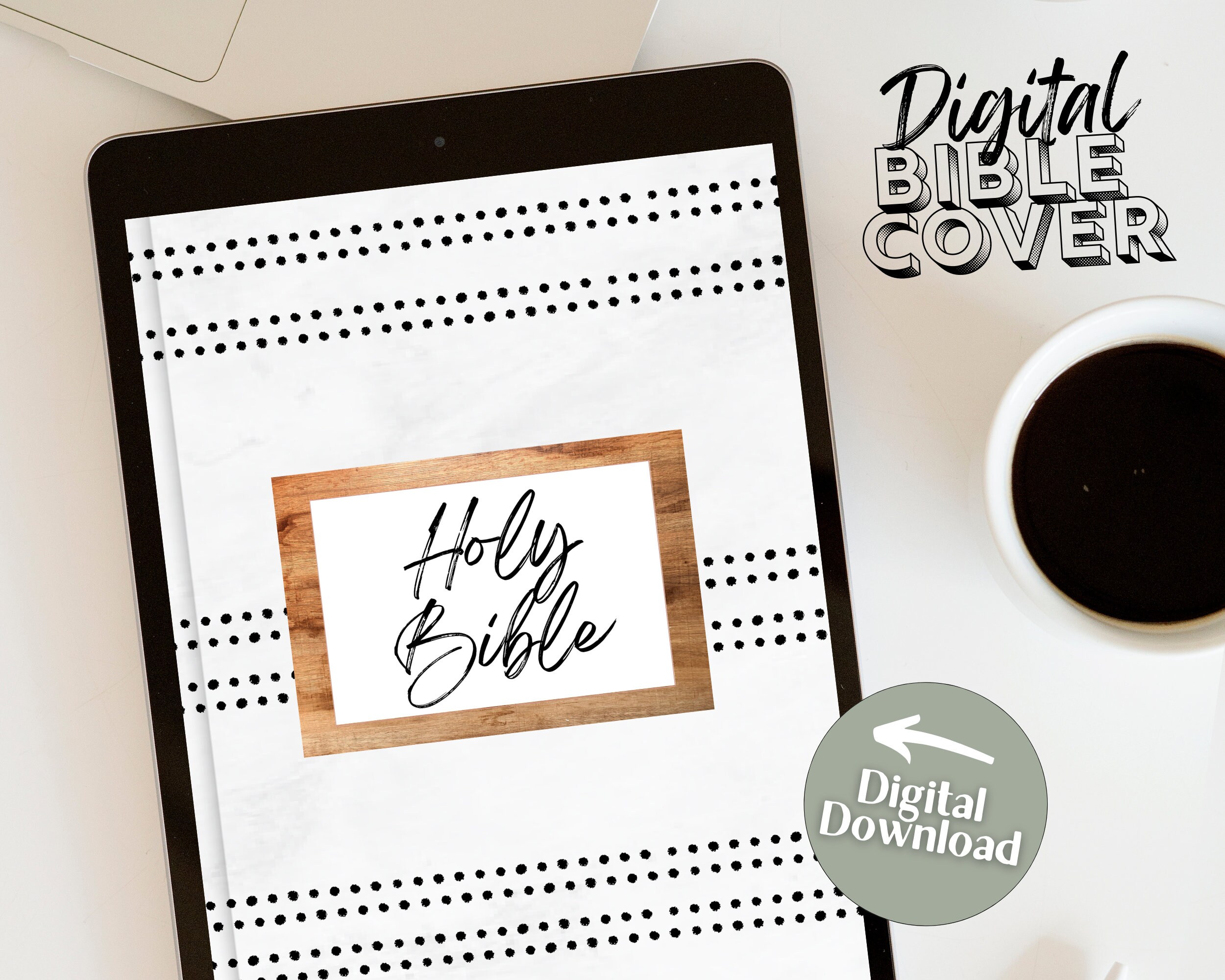 Digital Bible Cover | Goodnotes Bible Cover | PDF Cover | Cover for ...