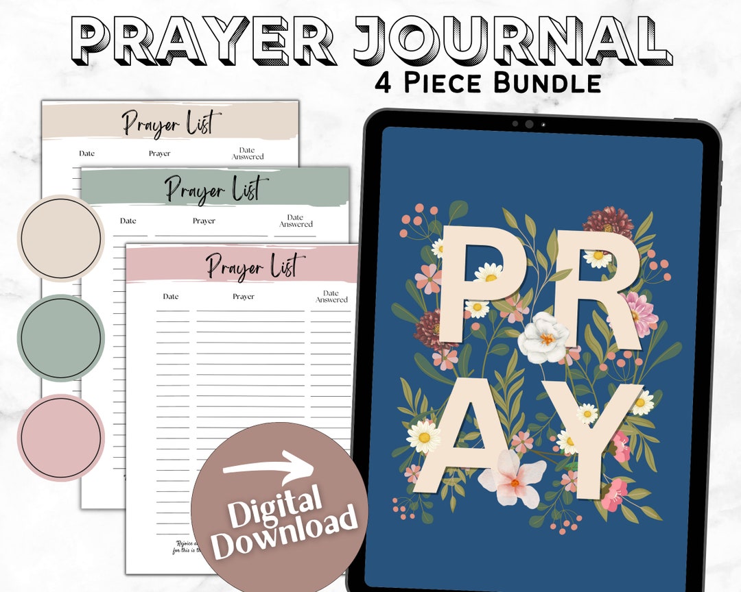 Prayer List Digital Printable | Goodnotes Prayer Journal | PDF Prayer ...