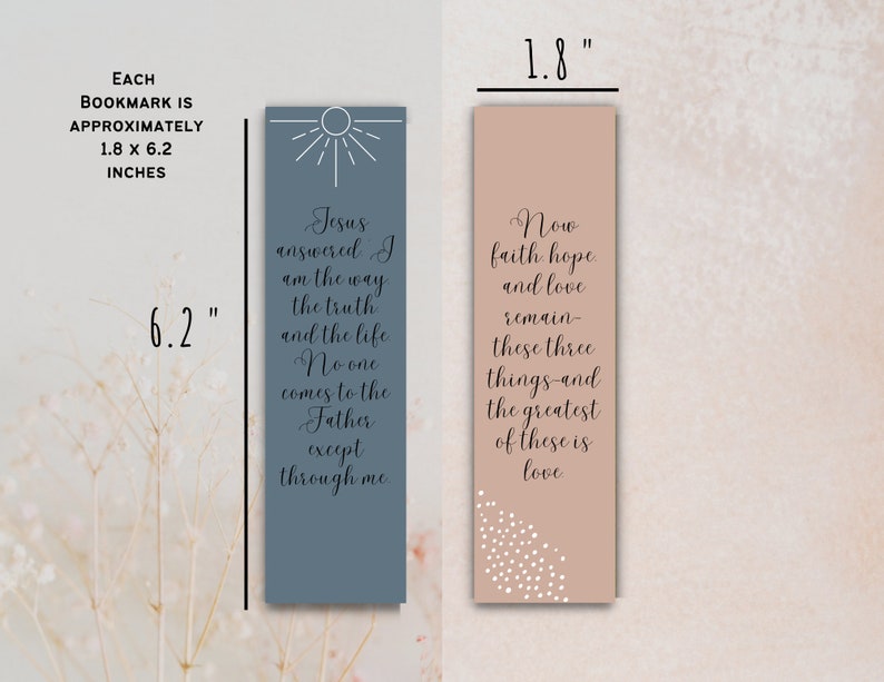 Printable Bible Verse Bookmarks | Scripture Bookmark Set | Book Lover ...