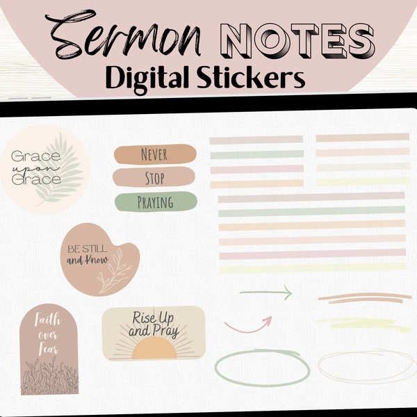 Church Notes Stickers - Etsy