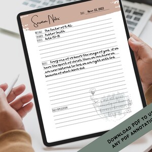 Sermon Church Notes Printable | Bible Study Notes | Church Printable ...
