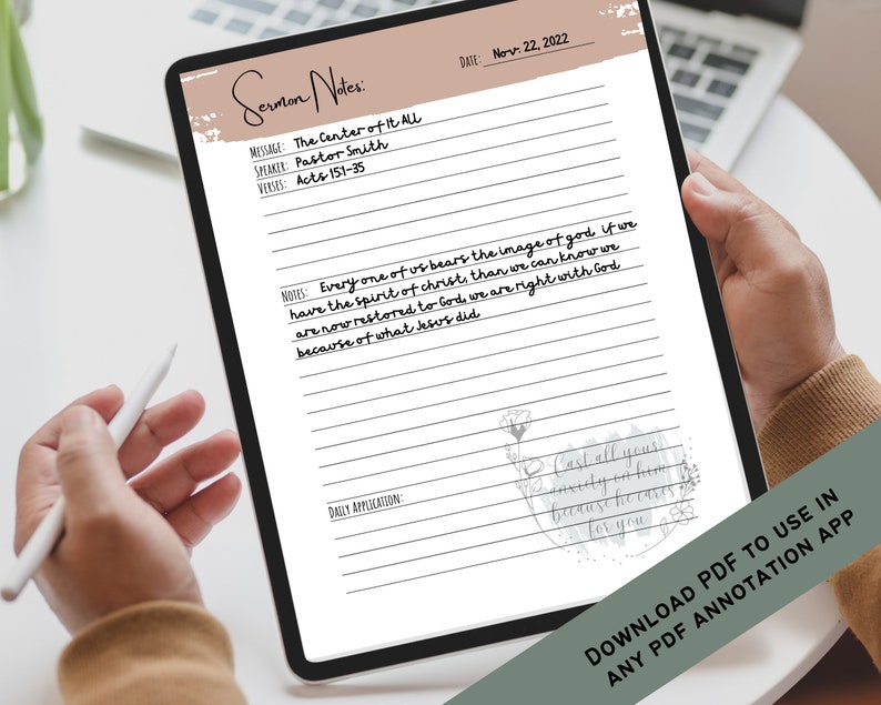 Sermon Church Notes Printable | Bible Study Notes | Church Printable ...