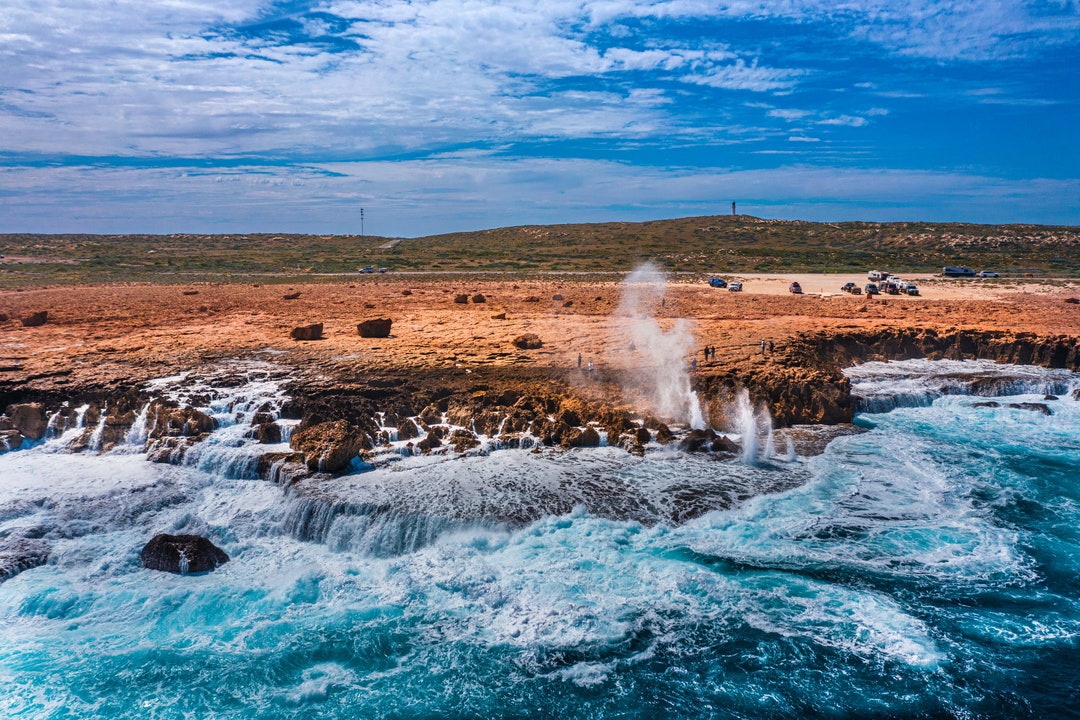 Australian Outback-quobba Blowholes 1-panorama-stunning Aerial ...