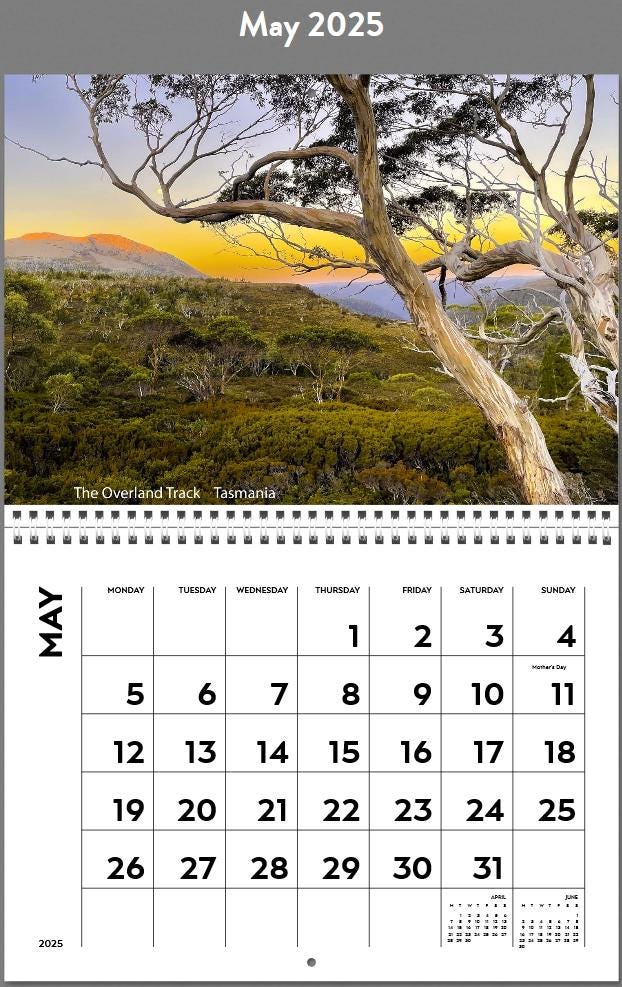 2025 Australian Calendar: Stunning Aerial Photography of Outback ...