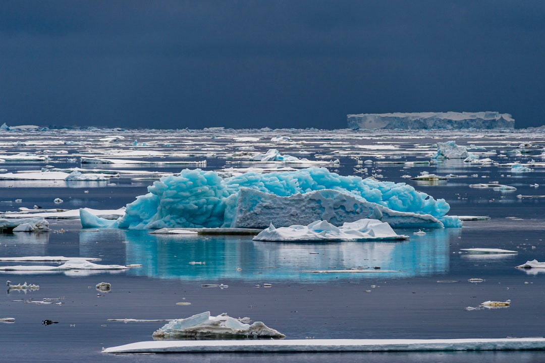 Antarctica-spectacular Blue Ice,blue Ice,iceberg Wall Art,premium ...