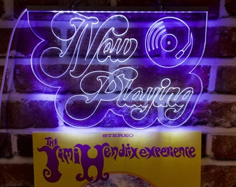 Light up Now Playing Sign - Etsy