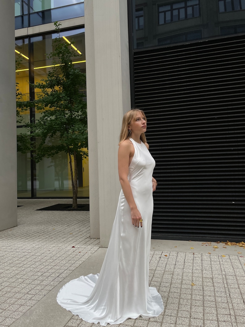 Simple Wedding Dress Evening Gown Dress Dress for Reception - Etsy