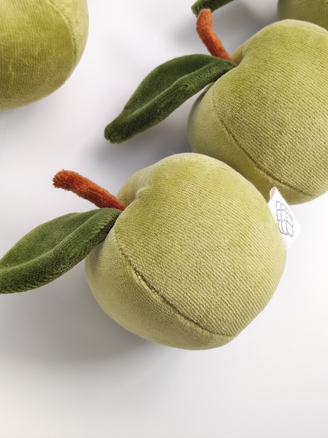 Apple Creative Toy Fruit Toy Organic Cotton Soft Toy Fruit Rattle ...