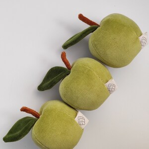 Apple Creative Toy | Fruit Toy | Organic Cotton Soft Toy | Fruit Rattle ...