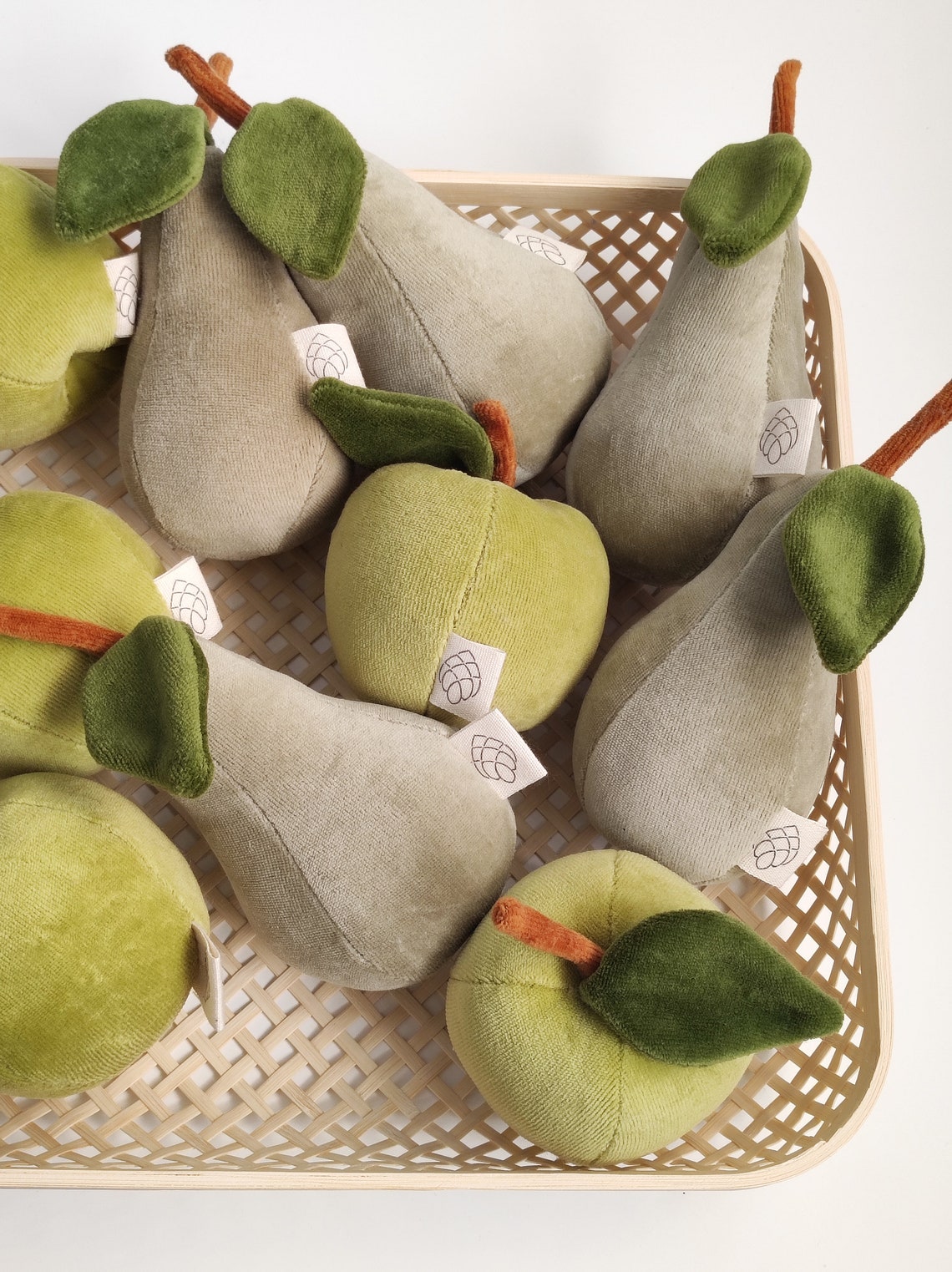 Apple Creative Toy Fruit Toy Organic Cotton Soft Toy Fruit Rattle ...