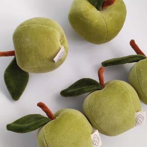 Apple Creative Toy | Fruit Toy | Organic Cotton Soft Toy | Fruit Rattle ...